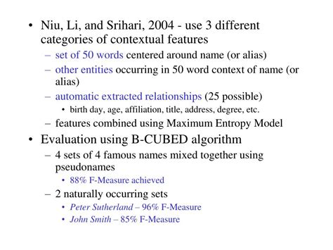 Ppt Introduction To Cross Document Coreference Powerpoint