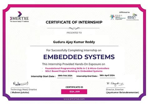 Embedded Emertxe Nsdc Essi Guduru Ajay Kumar Reddy