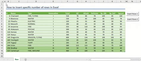 How To Insert Specific Number Of Rows In Excel