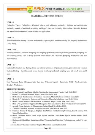 Syllabus Master Of Commerce M Com PDF