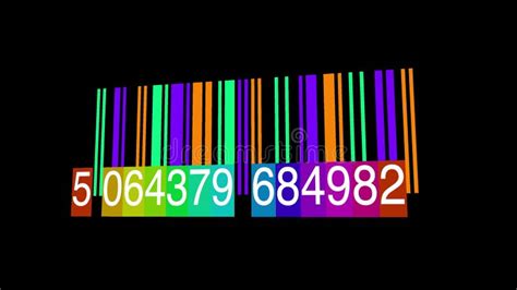 Digital Barcode Numbers Data Scanning Information Background Stock Footage Video Of Label