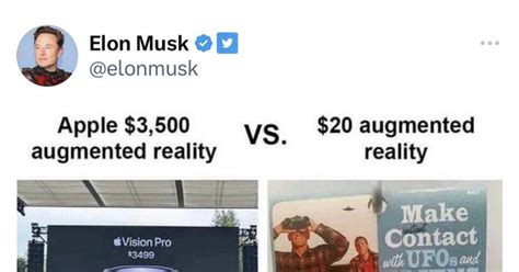 Илон Маск нашел дешевый аналог очков от Apple Пикабу