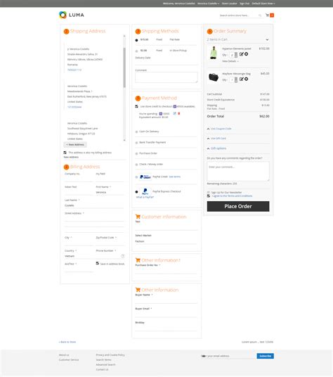 Magento One Step Checkout