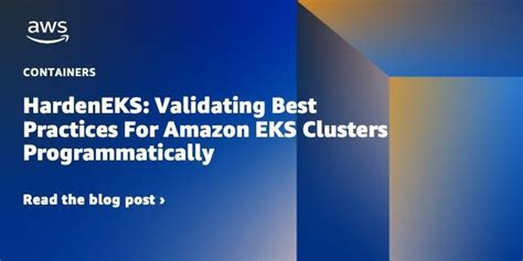 Cyril Parisot On Linkedin Hardeneks Validating Best Practices For Amazon Eks Clusters