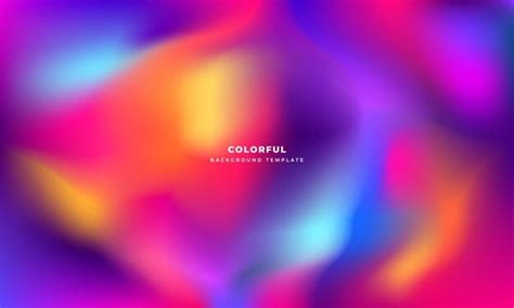Premium Vector Colorful Fluid Gradient Mesh Background Template Copy Space With Gradation