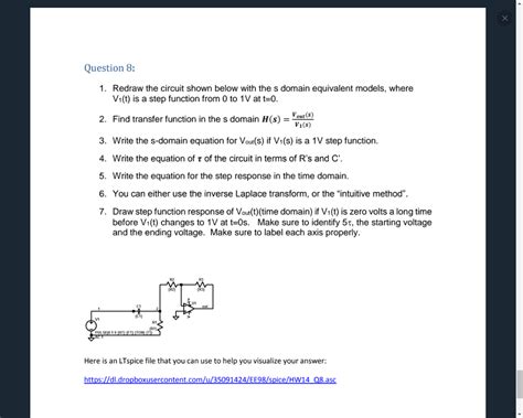 solved question 8 1 redraw the circuit shown below with