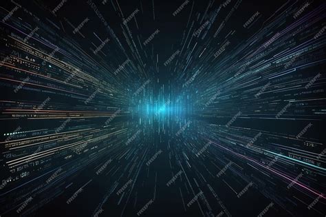 premium photo binary code background digital abstract technology