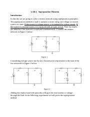 Lab Superposition Theorem Docx LAB Superposition Theorem Introduction In This Lab We