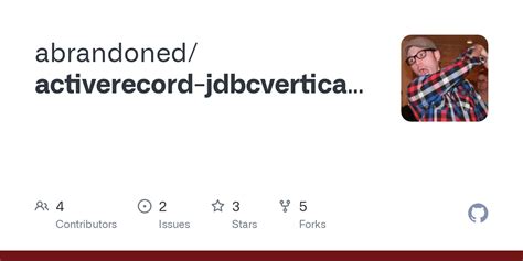 GitHub Abrandoned Activerecord Jdbcvertica Adapter