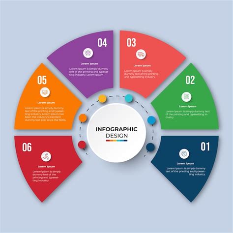 premium vector circular diagram layout with number of sequence