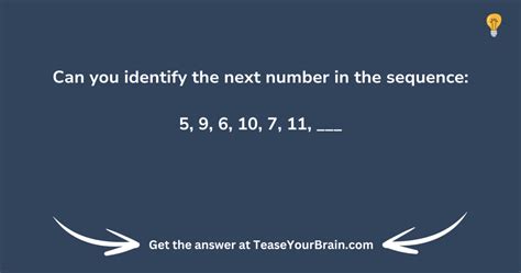 the alternating sequence tease your brain