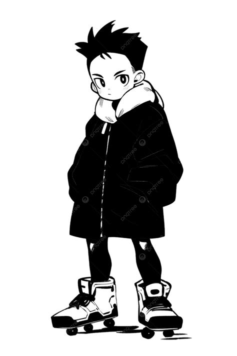 롤러 스케이트 소년 귀여운 라인 문자 요소 선 수치 귀여운 Png 일러스트 및 이미지 에 대한 무료 다운로드 Pngtree