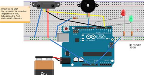Object Detector Using Arduino Uno Ultrasonic Sensor HC Sr04