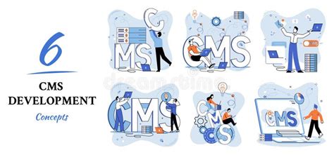 Concept Of Digital Content Management System Cms Development Software Metaphor Program