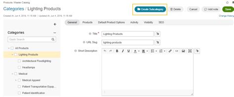 Manage Master Catalog In The Back Office Orocommerce Orocrm And Oroplatform Documentation