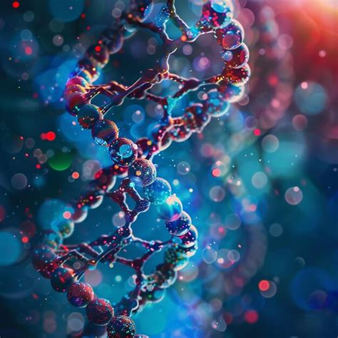 Representation Of Human Dna Chain Premium Ai Generated Image