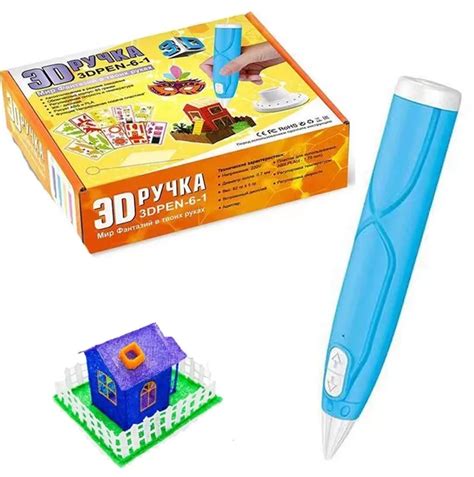 Ручка 3D-6-1 3D | 3Д ручка для рисования пластиком ABS и PLA Голубая ...