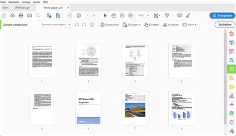 Drehen verschieben und löschen Sie PDF Seiten in Adobe Acrobat oder
