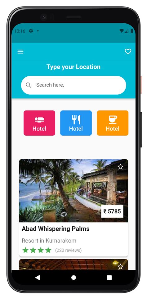 Github Finosemajeed Hotel Booking Application Basic Hotel Booking Mobile Application Homepage Ui