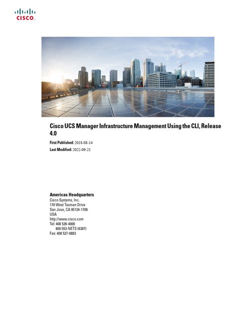 B Ucsm Cli Infrastructure Management Guide 4 0 Pdf Network Switch Command Line Interface