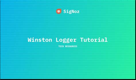 The Winston Logger Appzoy Technologies