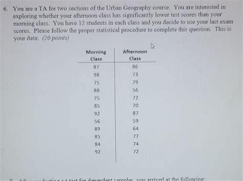 Solved Pretty Sure This Is A T Test For Dependent Samples