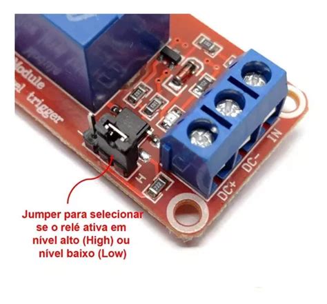 Módulo Relé 1 Canal Ativa Em Alto Ou Baixo Para Arduino Esp R 26 Em
