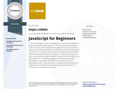 Anjali Verma On Linkedin Coursera Courseracertification