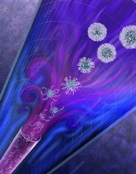 Nanosphere Self Assembly Conceptual Illustration Stock Image C059