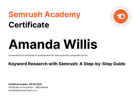 step by step keyword research course semrush academy