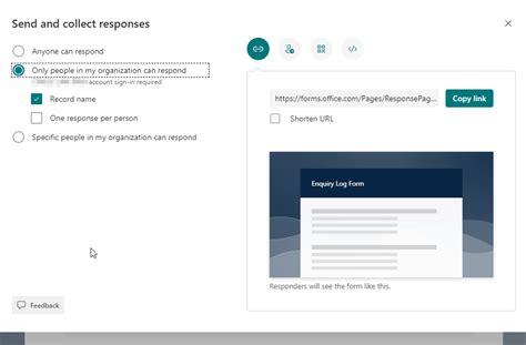 ms forms embed shows fill in the form and opens pop up even though