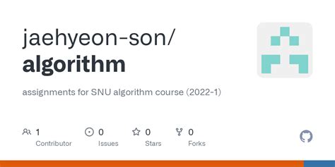Github Jaehyeon Sonalgorithm Assignments For Snu Algorithm Course