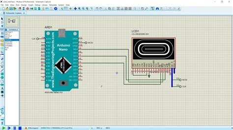 128x64 Oled Simulation On Proteus Spi Youtube