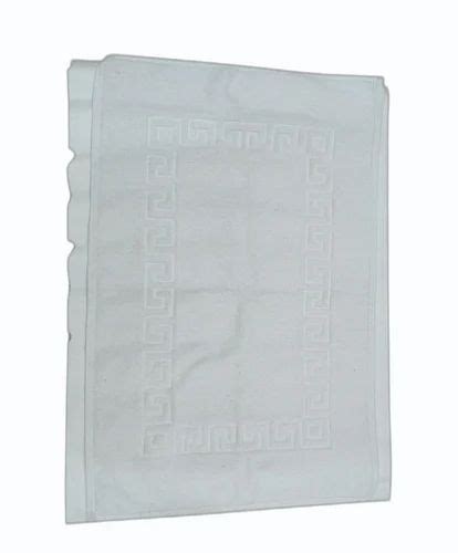 Plain White Hotel Cotton Bath Mats Mat Size 14x30inch At Rs 132piece