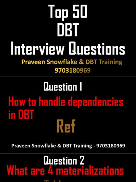 dbt interview questions pdf