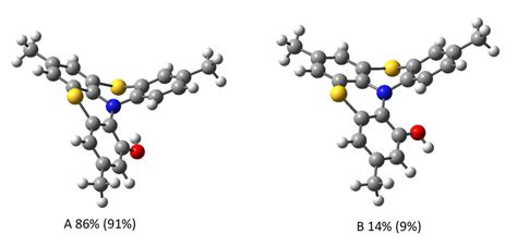 Optimized 3d Structures For The Two Possible Conformers Of M 1boh