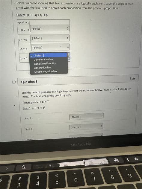 Solved Use The Laws Of Propositional Logic To Prove That The Chegg