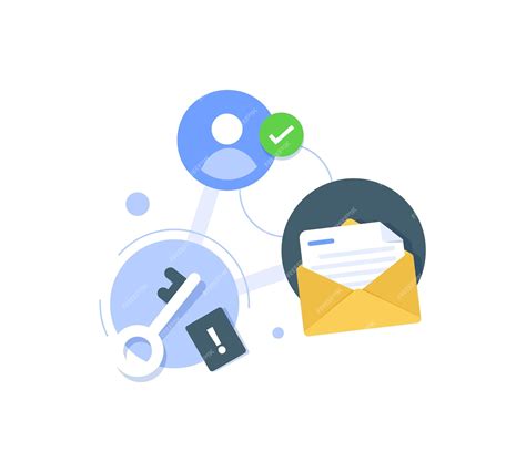 Premium Vector Securing Account With Two Step Verification With Email Conceptmulti Factor