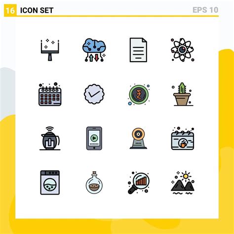 16 Creative Icons Modern Signs And Symbols Of Network Graph Document Connection Money Editable