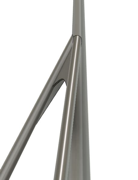Solved Webbing To The Join Of Three Tapered Cylinders Autodesk Community