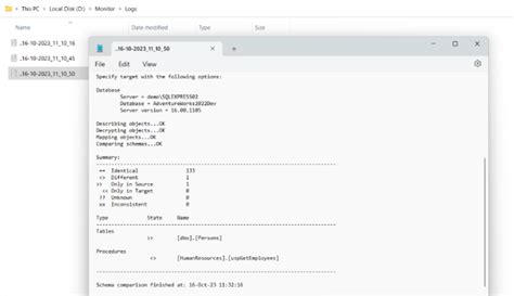 Multiple Database Comparisons Using Powershell Script