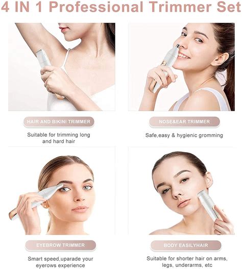 Badu Bg 4 в 1 Тример за косми в носа Електрически нож за премахване на бръснене на вежди
