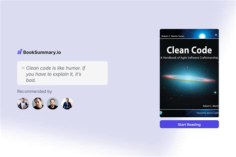 Clean Code Book Summary