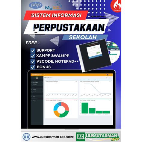 jual aplikasi sistem informasi perpustakaan sekolah codeigniter