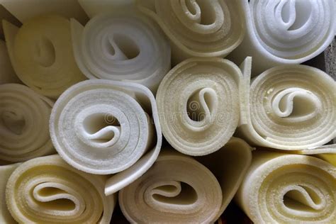 Rolls White And Yellow Foam Rubber Building Material Texture Polystyrene Sealing Foam Sheet