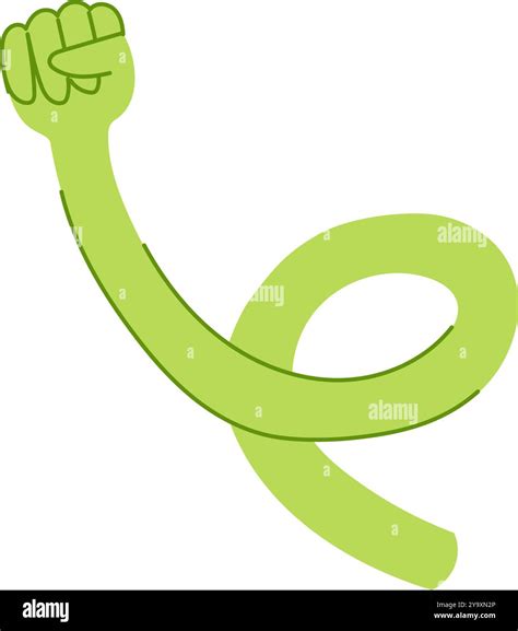 Abstract Twisted Hands Cartoon Vector Illustration Stock Vector Image