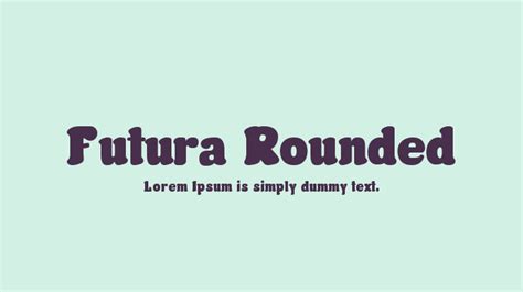 Futura Rounded Font Download Free For Desktop And Webfont