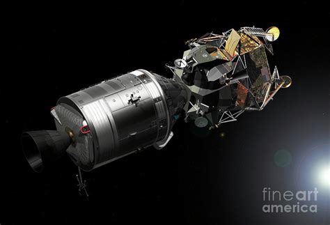 Apollo Spacecraft During Translunar Coast Phase Photograph By Carlos Clarivan Science Photo