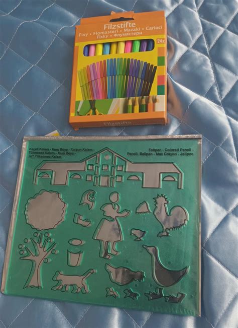 Комплект шаблон за оцветяване и флумастери гр Берковица • Olx Bg