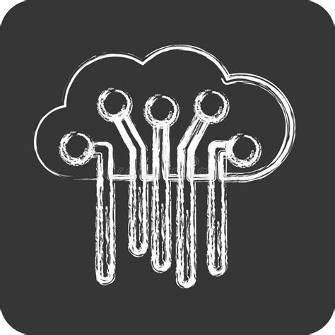 Icon Internet Of Things Related To Machine Learning Symbol Chalk